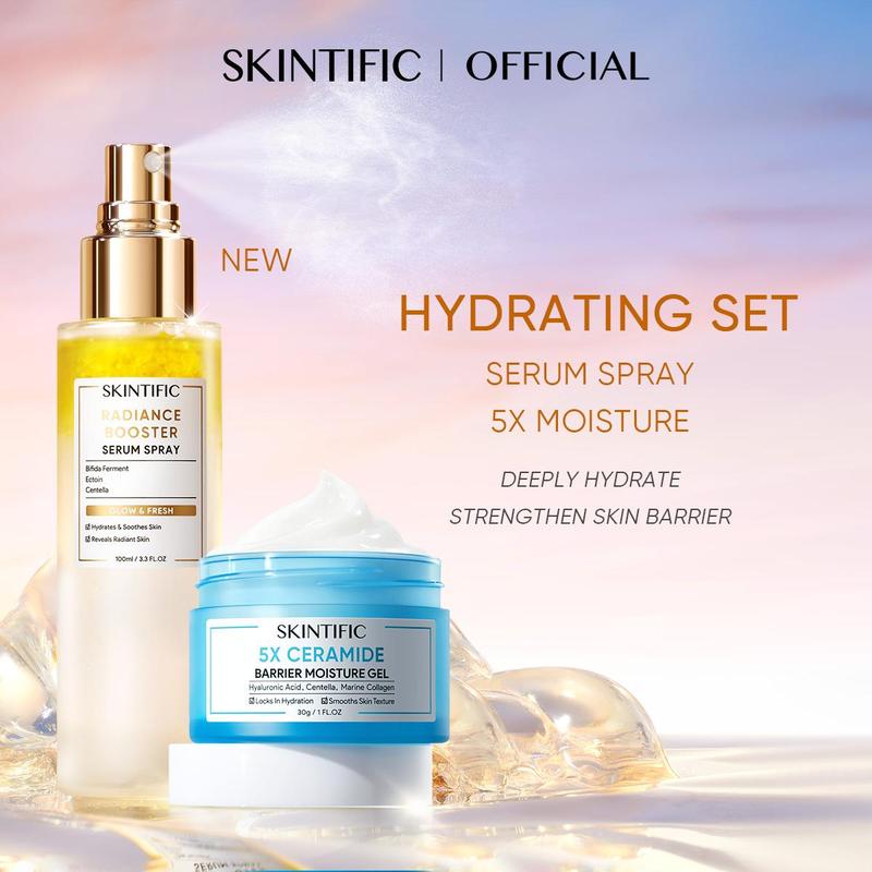 [NEW] SKINTIFIC 2PCS HYDRATING SET-Radiance Booster Serum Spray + 5X ...