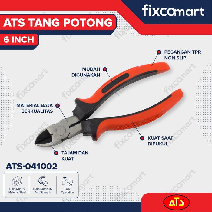 Jual Tang potong 6 inch ATS - Diagonal pliers 6 inch - Jakarta Utara ...
