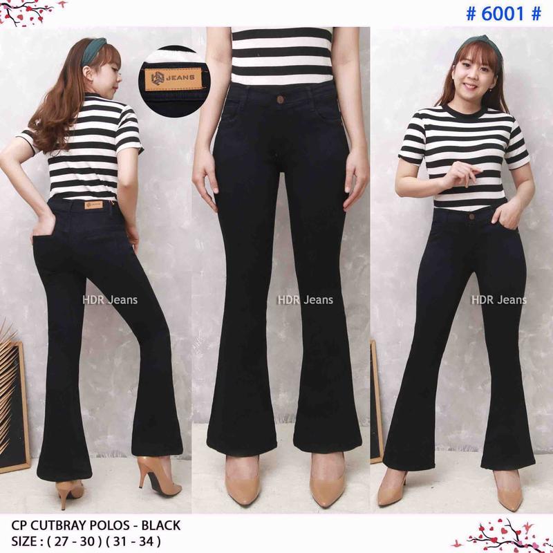Highwaist Cutbray jeans Wanita Polos Panjang cut bray - Shop | Tokopedia