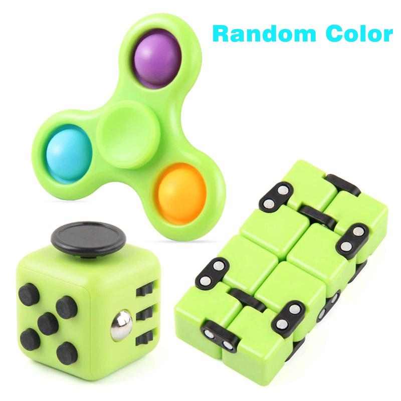 Random Color Fidget Toy, 3 Counts/set Finger Toy Fidget Toys - TikTok Shop