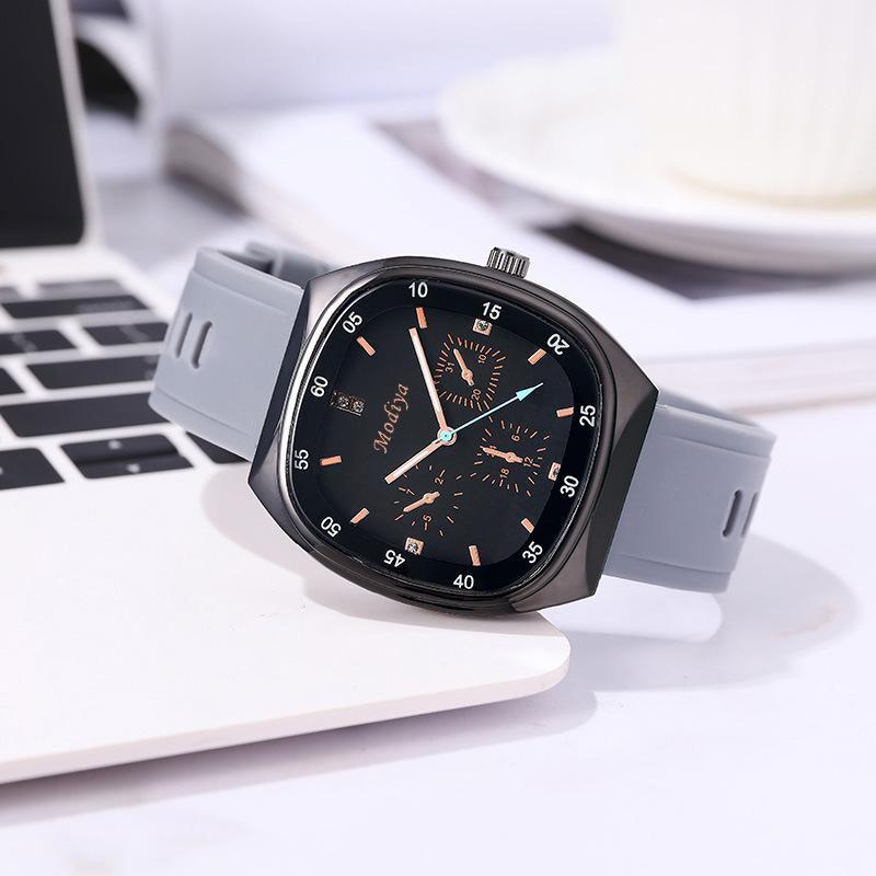 Jam Tangan Kuarza Silikon, Untuk Wanita, Fesyen, Elegan, Bentuk ...