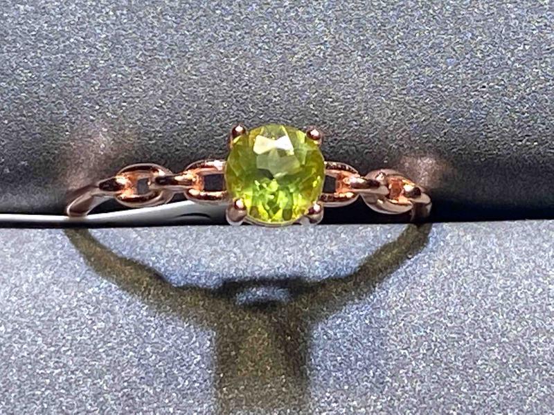 A658 Peridot Ring Natural Stone - TikTok Shop Singapore