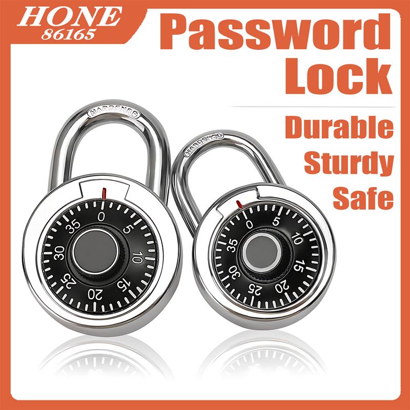 Stainless Steel Digit Combination Code Rotary Padlock Retro Turntable ...