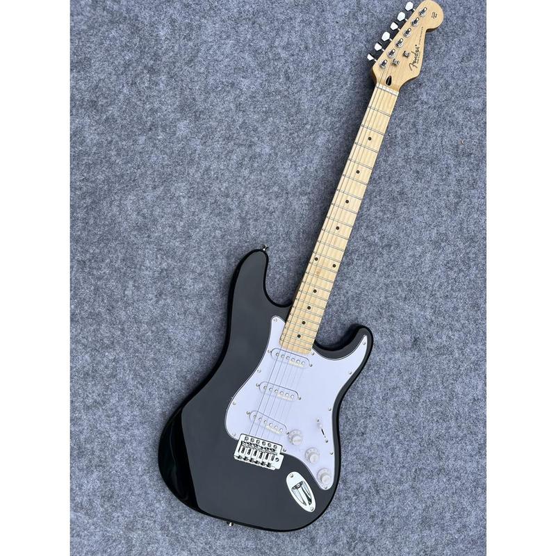 Fender Stratocaster Electric Guitar SSS Pickups Black Professional ...