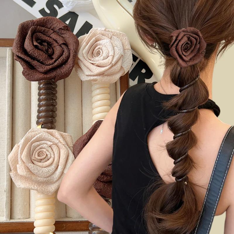 Tali Rambut Talian Telefon Elastik, Tahan Lama, Reka Bentuk Bunga ...