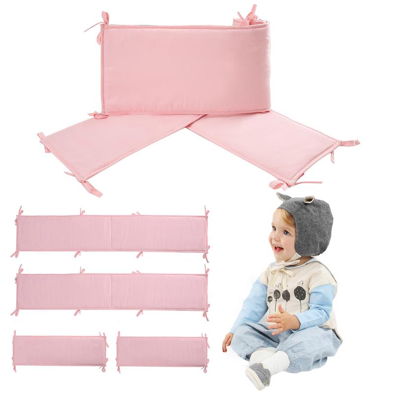 1 Set Baby Padded Cushioned Liners for Inside Crib 4 Pads Included ...