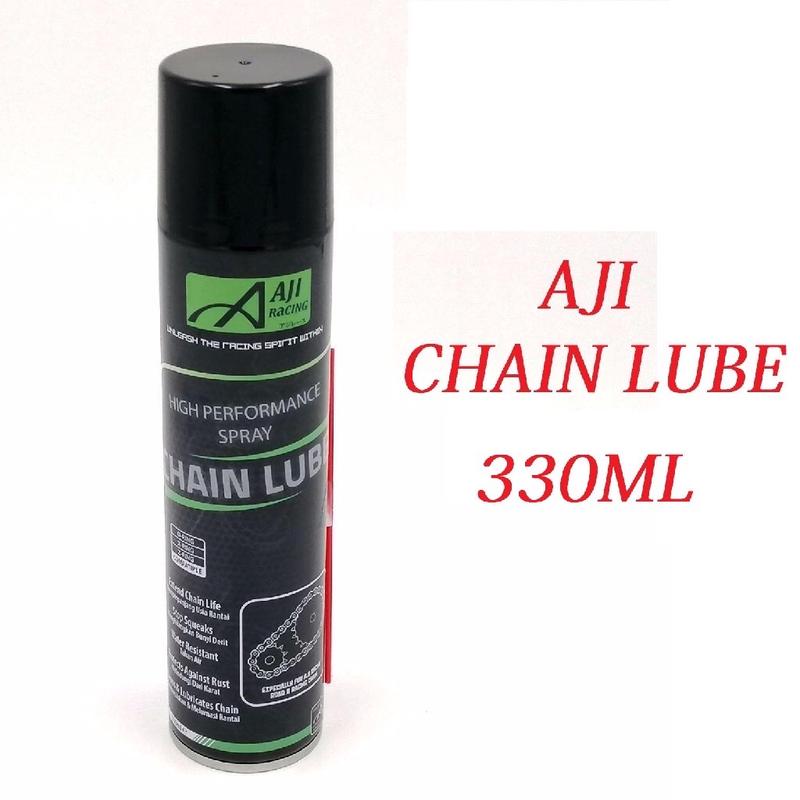 CHAIN LUBE AJI RACING SPRAY 330ml ORIGINAL CHAINLUBE / MINYAK - TikTok ...