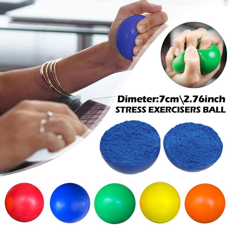 1pcs 7cm Stress Exercisers Ball Squeeze Training Balls Toys Stress ...