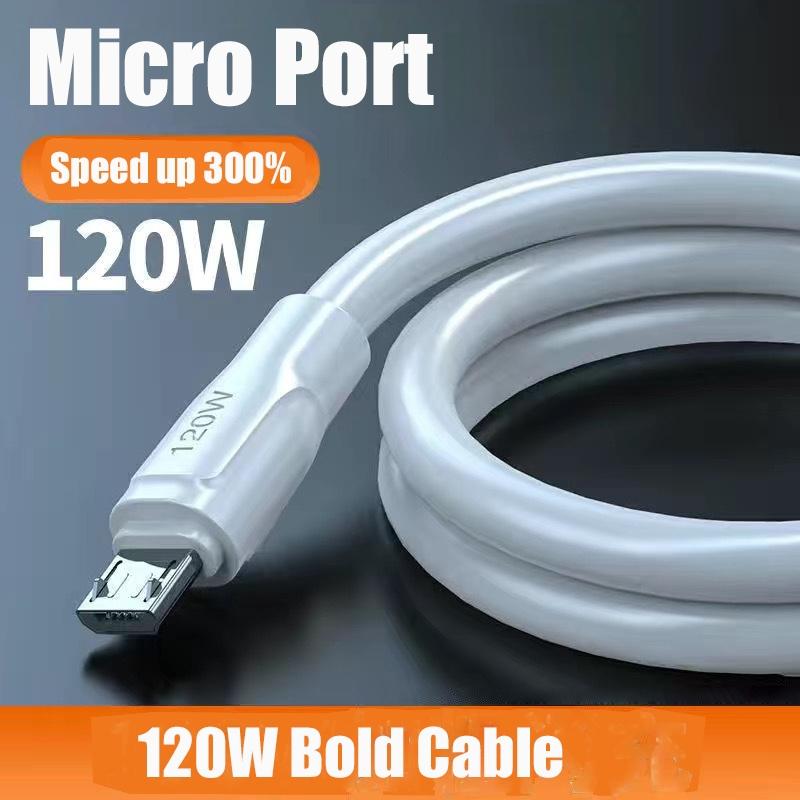 120W 6A Super Fast Charging Charge Micro USB Cable For Android - TikTok ...