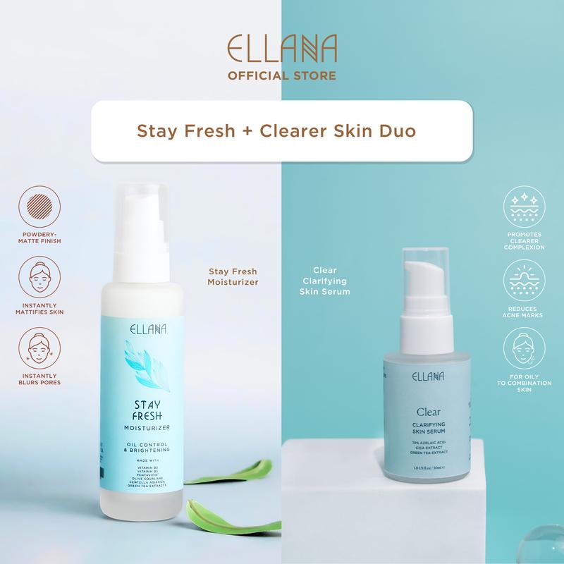 ELLANA Stay Fresh + Skin Goals Serum Duo: Moisturizer + Facial - TikTok ...