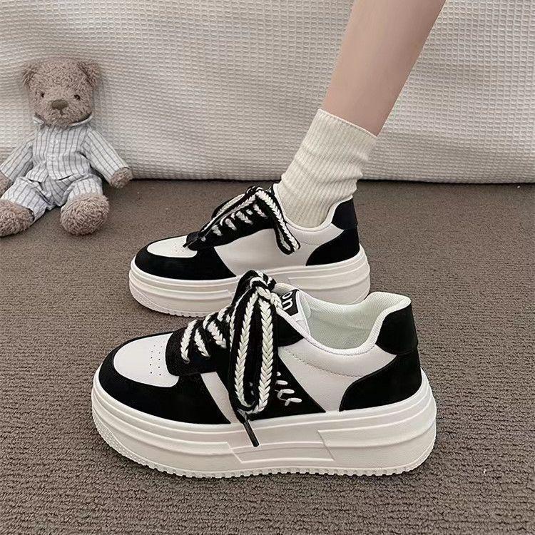 Kasut Putih Platform, Popular, Sneakers Trendi Ins Musim Bunga - TikTok ...