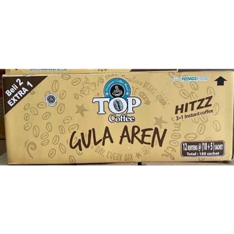 1 Karton Top Coffee Gula Aren Hitz (180sachet) - Shop | Tokopedia