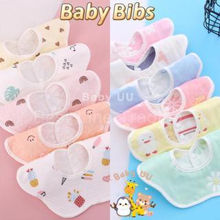 Baby Bibs 6 layers Cotton Bib Baby Bibs 360 Degree Rotate Reversible ...