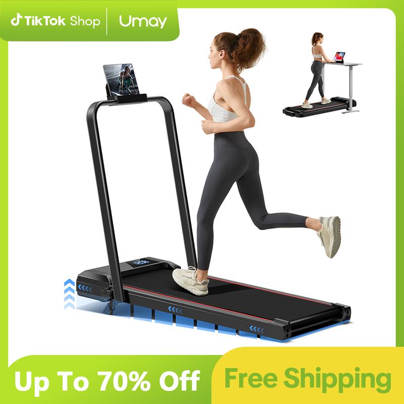 UMAY Walking Pad Treadmill with Incline, Under Desk Treadmill with ...