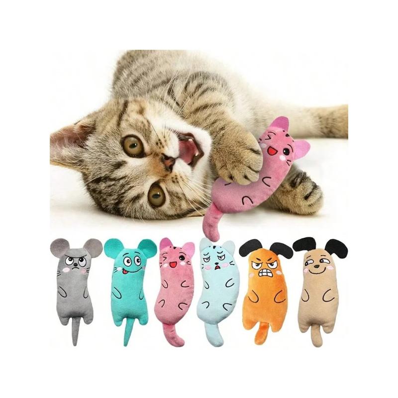Cat Stuff ,Cat Toys Pet Plush Catnip Toy Emoticon Mouse Toy Bite ...