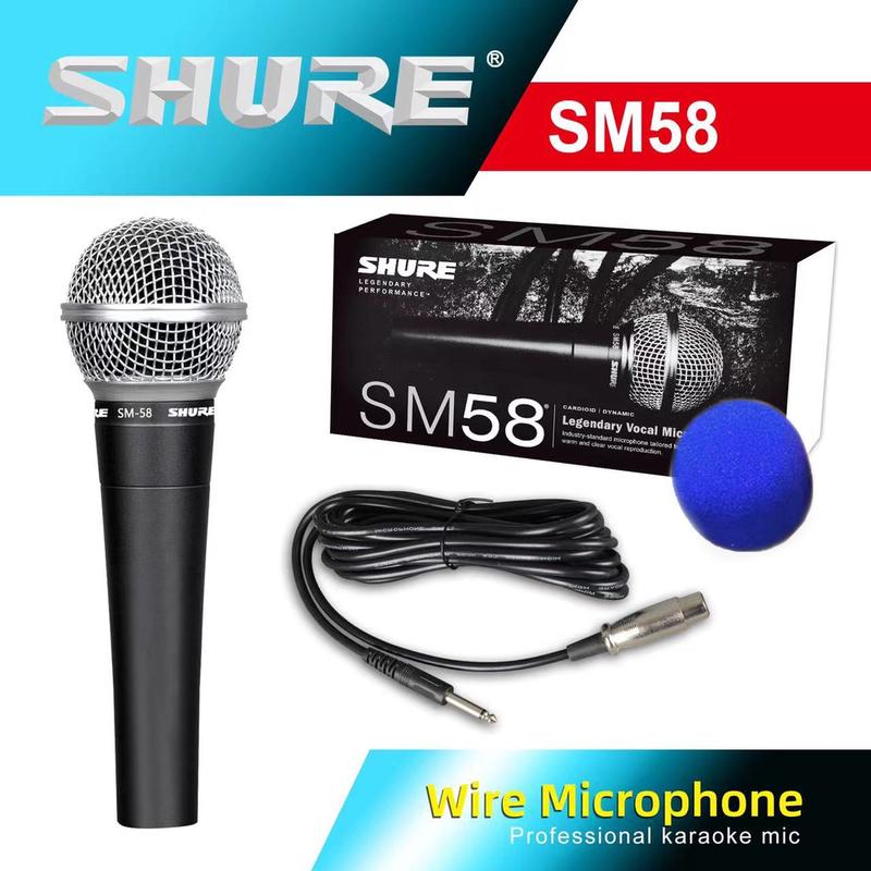 (Microphone is heavy)Shure Karaoke SM58 High-End Dynamic Wired - TikTok ...
