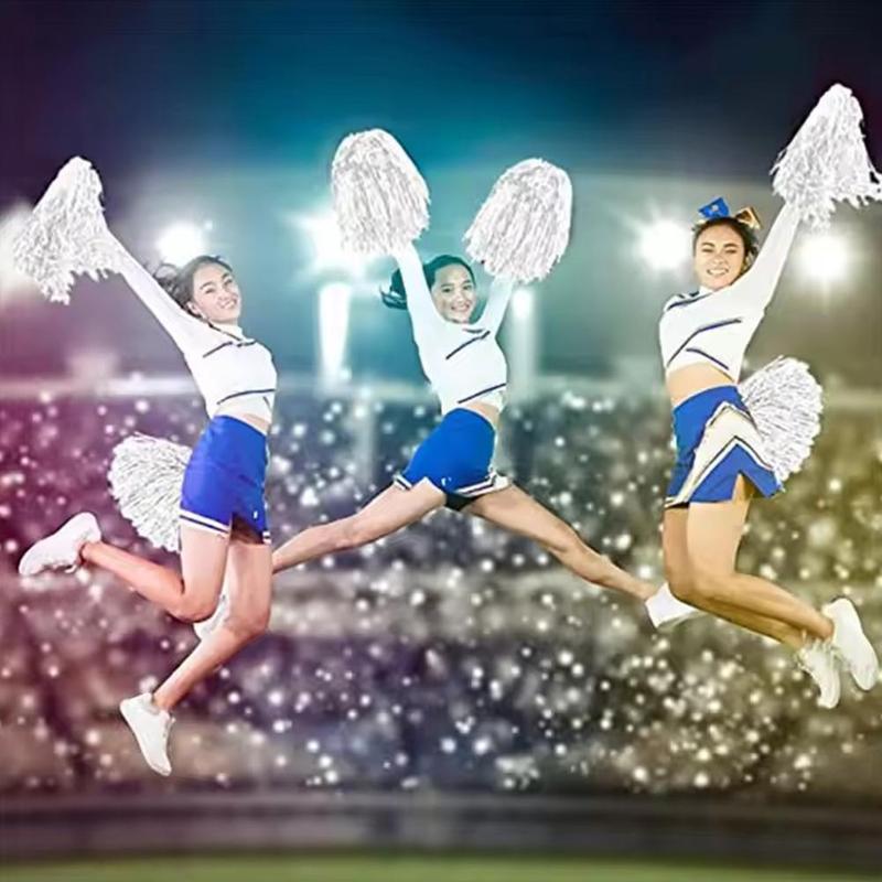 2Pcs Cheerleading Pom Poms With Handle Cheer Balls Cheerleader - TikTok ...