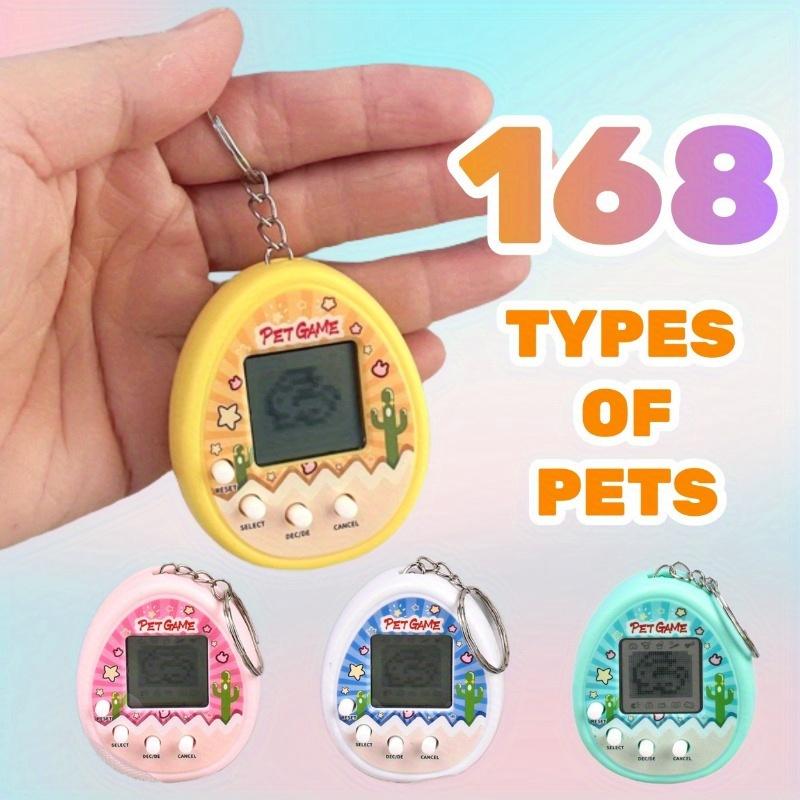 1pc Retro Electronic Pet Game Keychain, 168 Unique Virtual Pets ...