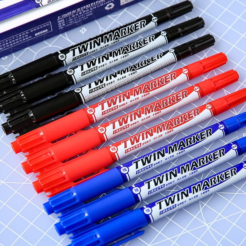 0.5mm/1.0mm Double Head Marker Waterproof Oily Ink Hook Line - TikTok ...
