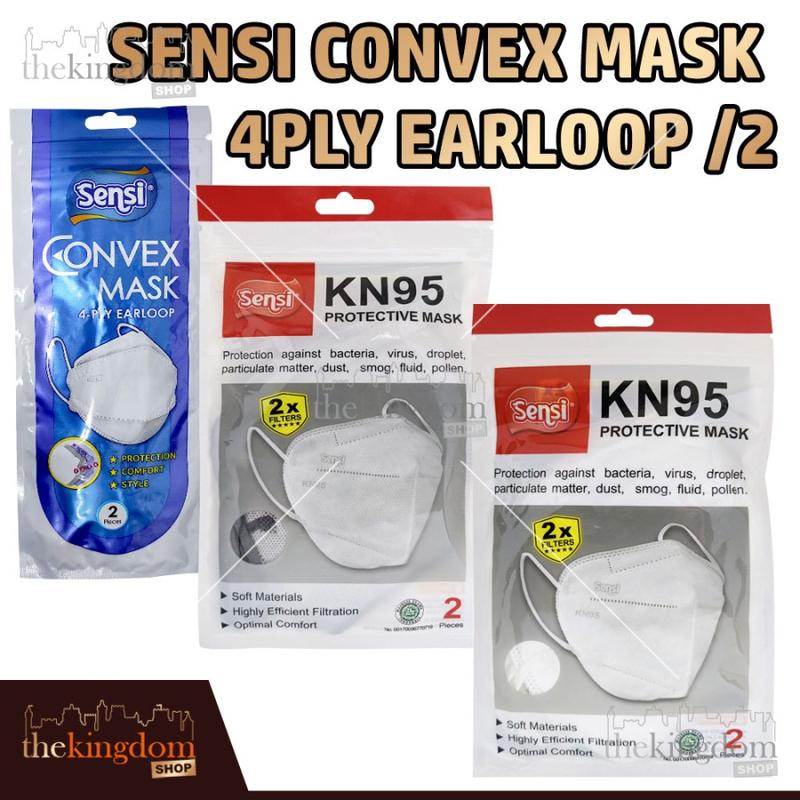 Sensi Convex Mask 4ply Earloop /2 Masker Medis Taraf N95 KN9 - Shop ...