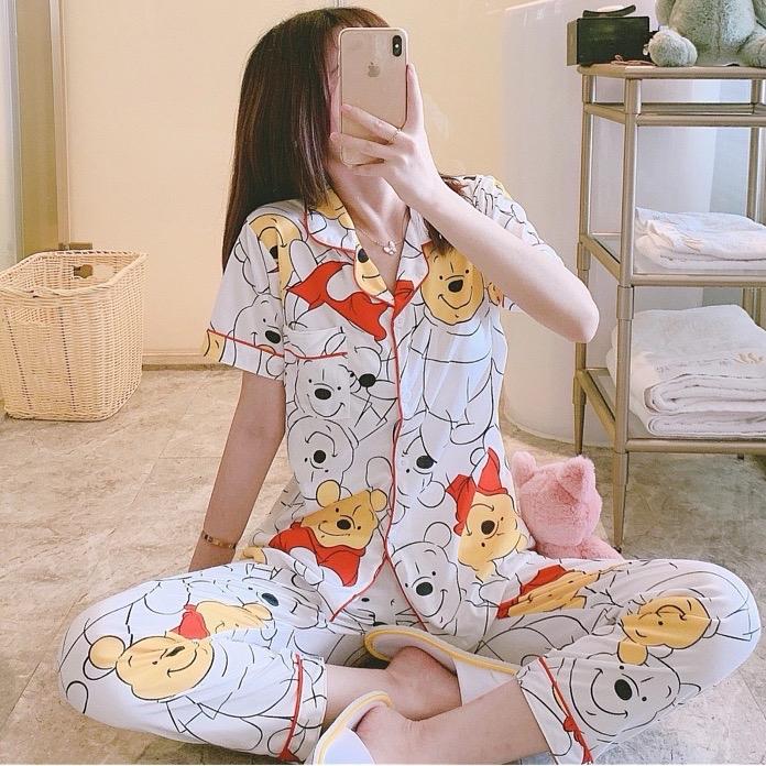 Cotton Collar Terno Pajama Sleepwear Set Full Botton Womenswear ...