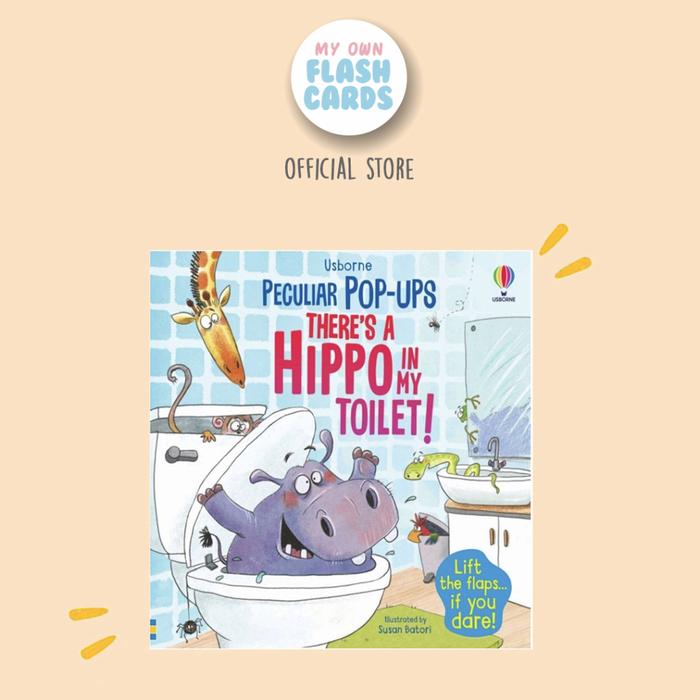 Jual Usborne Peculiar Pop-Ups There's a Hippo in my toilet! Pop Up ...