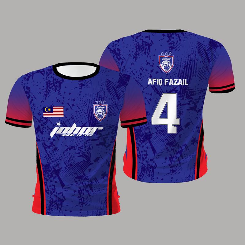 Short sleeved shirt, Johor Darul, JDT player, short sleeved jersey ...