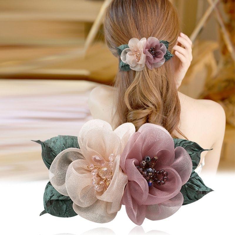 Silk Flower Hair Accessories - Spring Hair Clips for Women, Elegant ...