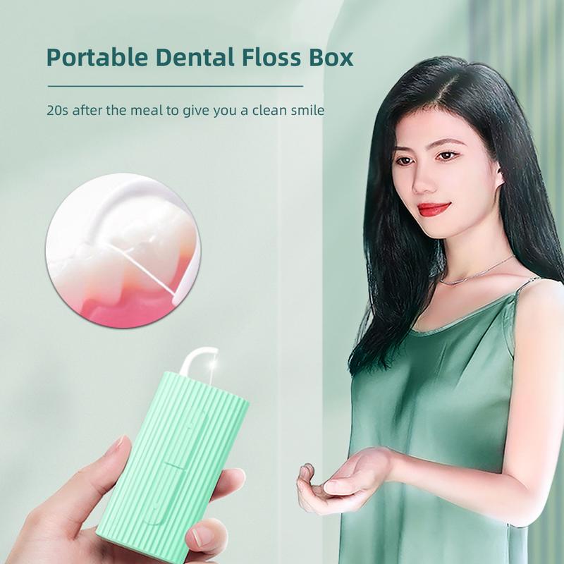 10pcs/box Portable Automatic Floss Box Dental Floss Disposable - TikTok ...