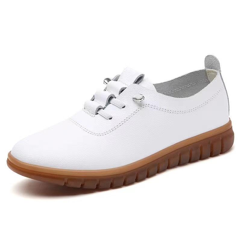 Real Soft Leather Soft Bottom Mom Shoes Spring New Shoes Lightweight ...