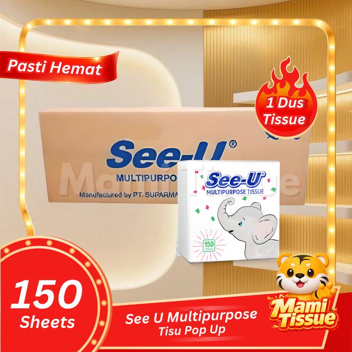 Jual Tissue See-U Multipurpose Pop Up Gajah Series 1 karton - Jakarta ...