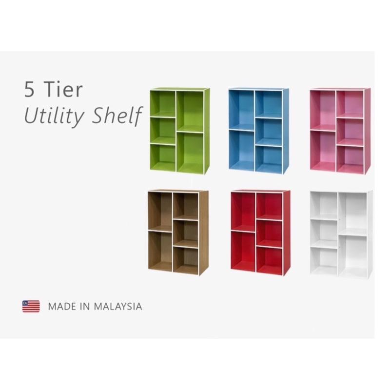 5 Column Colour Box/ Rak Buku / Rak Warna Kanak-Kanak - TikTok Shop ...