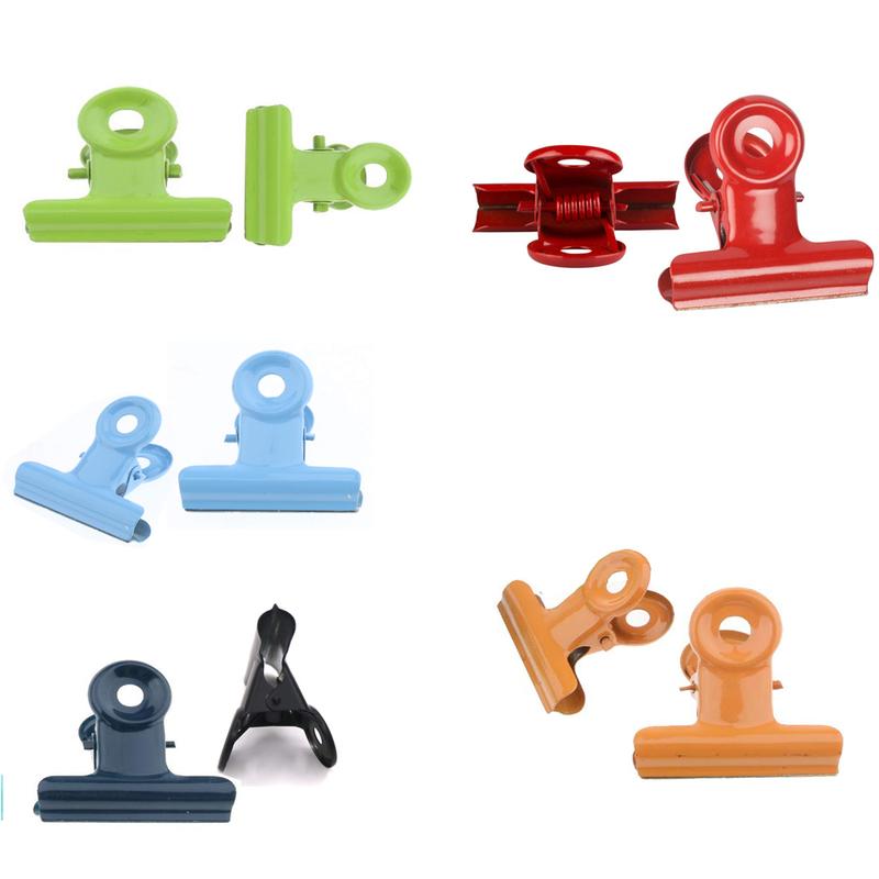 XRHYY 2 Pieces 38MM Round Metal Grip Clips Silver Bulldog Clip - TikTok ...