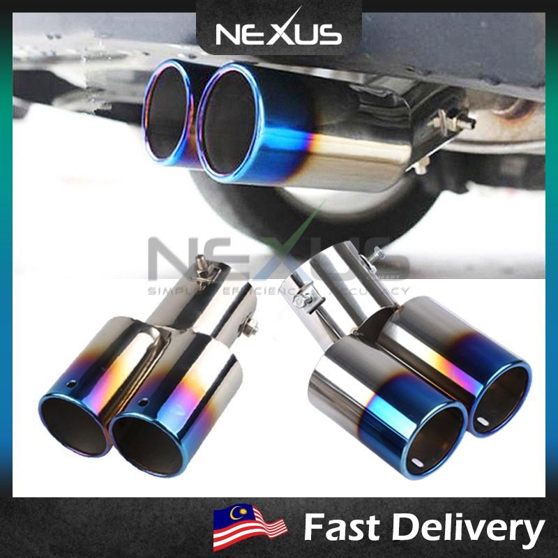 Nexus Car Exhaust Tip Titanium Stainless Steel Muffler Axia Myvi ...