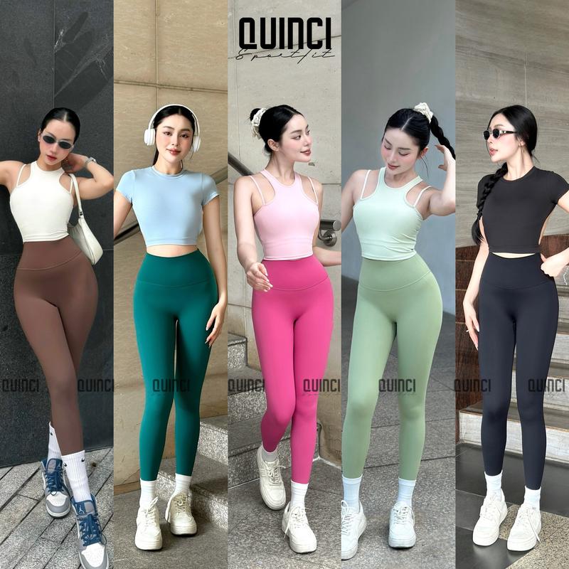 QUẦN LULU legging thun lạnh mềm mịn, co giãn cao , cạp cao QUINCI ...