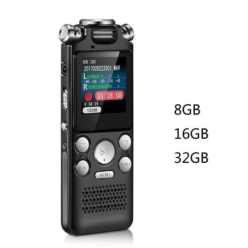 Perakam Suara Digital, Profesional, 8 / 16 / 32GB, Rakaman Jarak Jauh ...