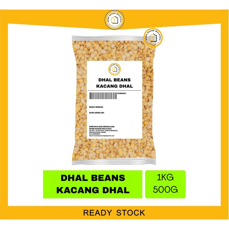 DHAL BEANS / KACANG DHAL 1KG 500G - HOME BAKER MALAYSIA - TikTok Shop ...