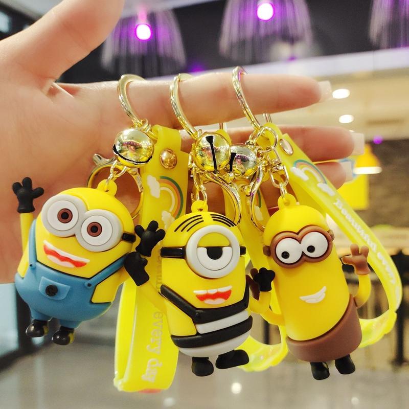Despicable Me Minions Keychains Kawaii Anime Kevin Stuart Bo - TikTok ...
