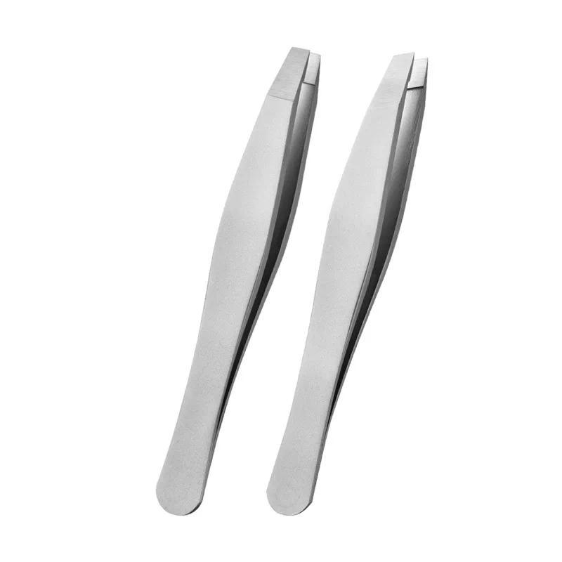Eyebrow Tweezers Nose Hair Shaving Flat Mouth Tweezers Professional ...