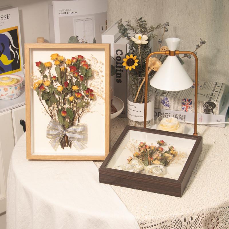 Bingkai Pendulum Bingkai Bunga Kering Lutsinar Kayu Bingkai Gambar ...