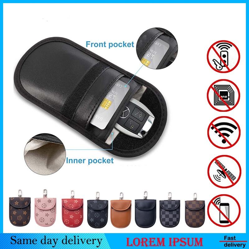 Car Key Signal Blocker Case Faraday Cage Fob Pouch Keyless RFID ...