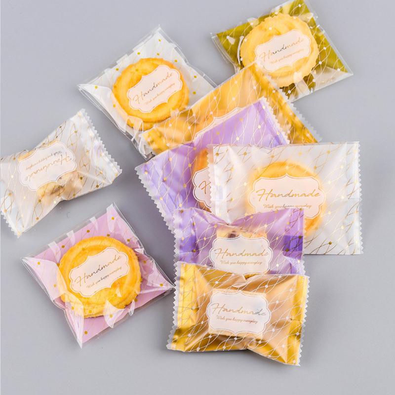 100PCS 5.5x8.5cm Handmade Cookie Bag Pastry Wrapper Candy Ba - TikTok ...
