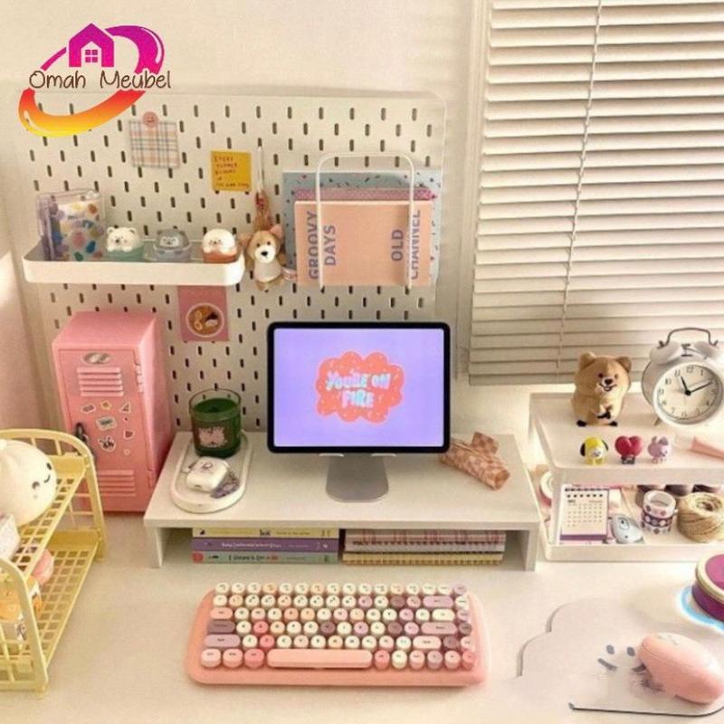 Stand Meja Laptop Monitor Pc Tablet Meja Kayu - Shop | Tokopedia