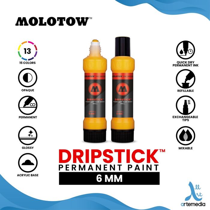 Promo Molotow Dripstick Acrylic Paint Marker 6mm Marker Cat Akrilik ...