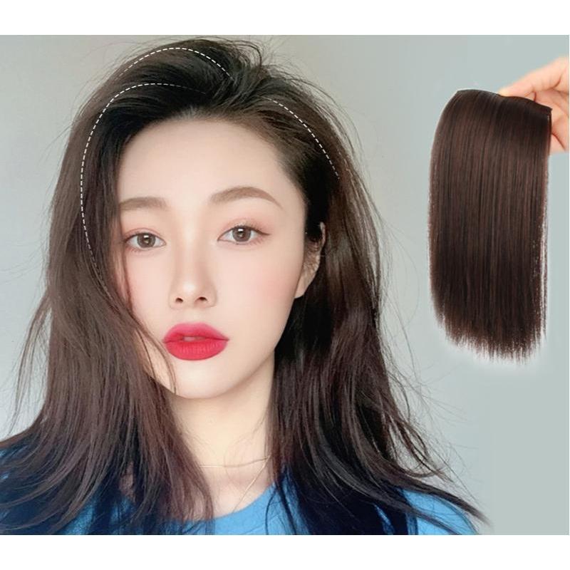 Wig Piece Pad Real Hair Invisible Root Wig Patch for Women Puffy ...