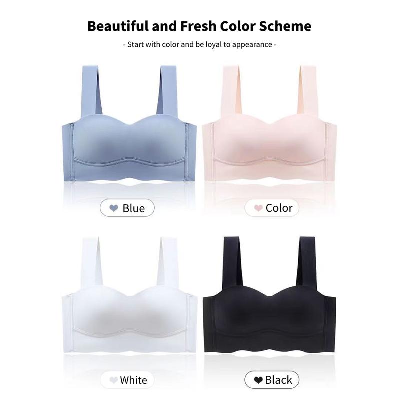 Women's Underwear No Steel Ring Bras Gathering Traceless Sagging ...