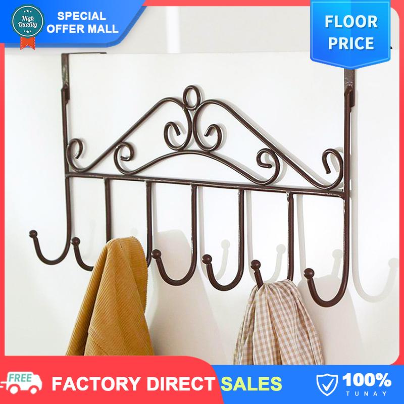 【Japanese Style】Door Back Hanger with 7 Hooks Nail Free Rack - TikTok ...