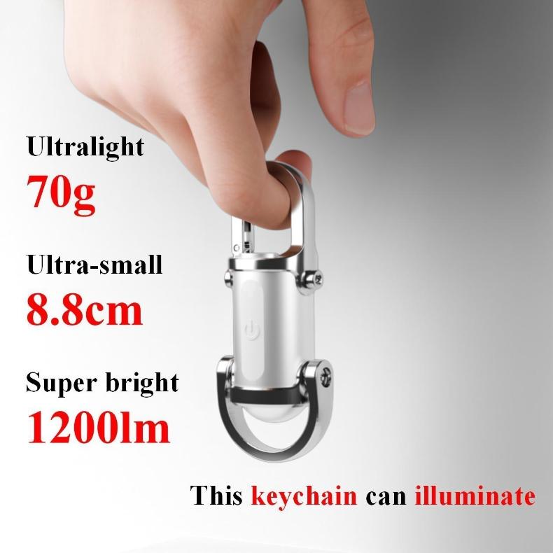 Outdoor Mini Flashlight Carryon Pocket Light Hanger Keychain - Shop ...