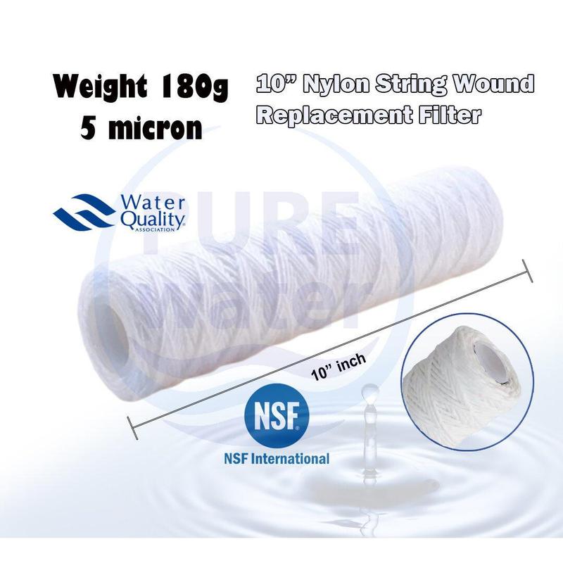 10" Nylon Polypropylene String Wound Filter Water Filter Polypropylene ...