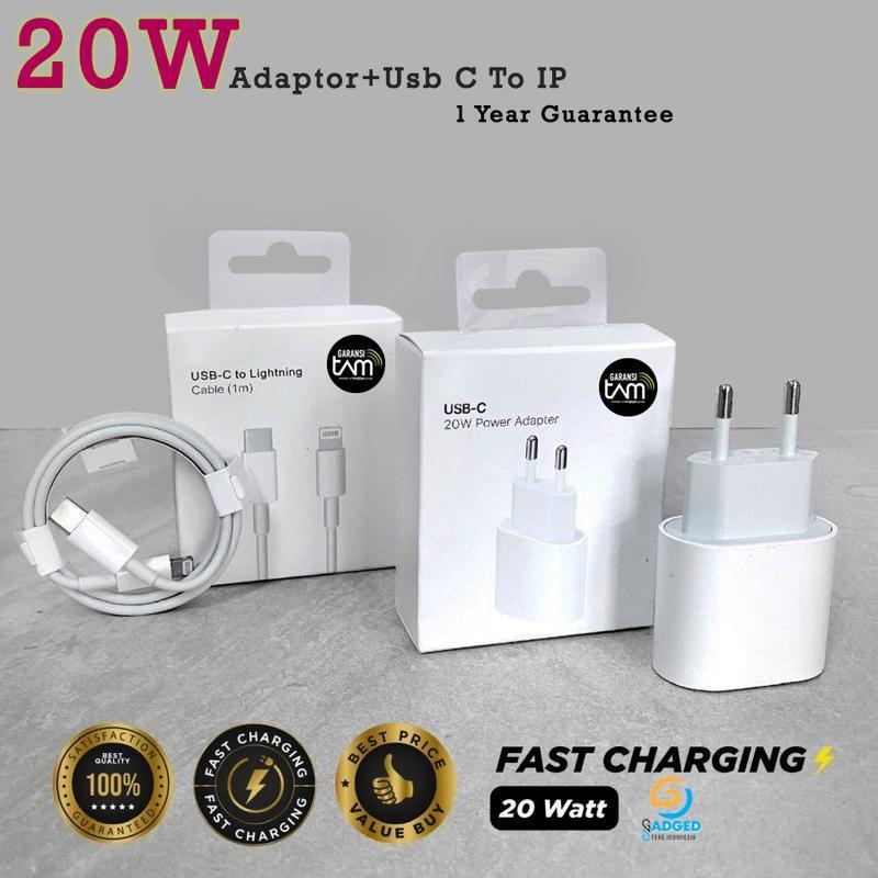 CHARGER IP TAM 20W FAST CHARGING Kabel Type C To Lightning MFI - Shop ...